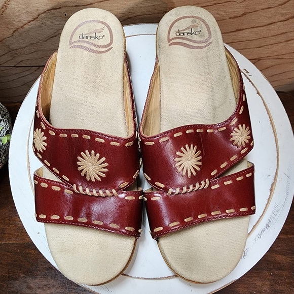 Dansko | Shoes | Dansko Leather Sunny Sandals Used Condition See Pics ...